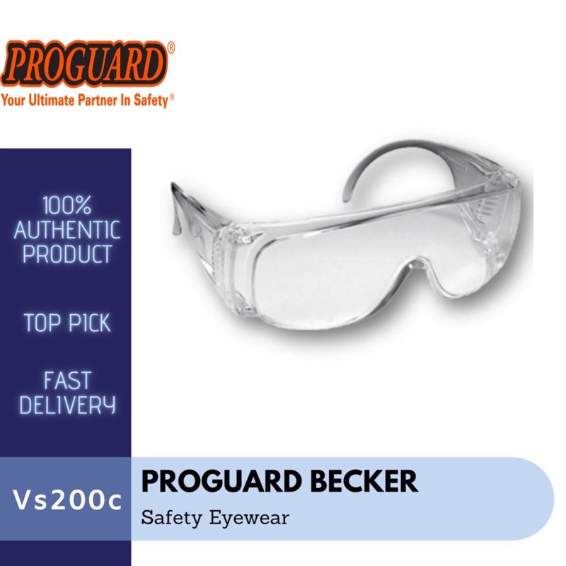 Proguard Becker Series VS-2000C Visitor Safety Eyewear Glasses Over ...