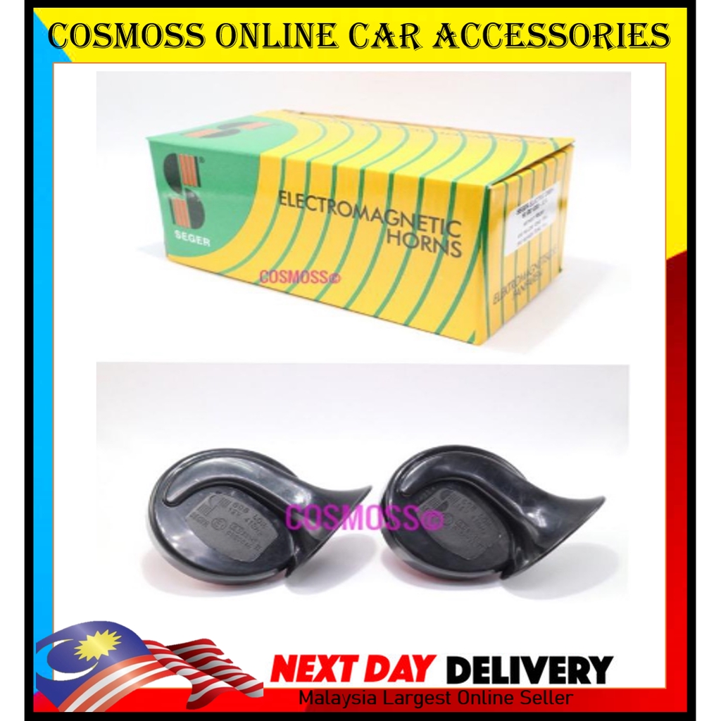 SEGER Twin Tone Snail BM Horn Set 12V (60B Shell Horn) | Shopee Malaysia