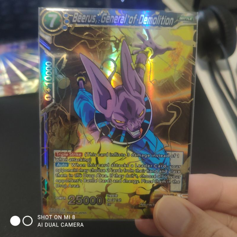 Dragon Ball Super CCG TCG I BT1-041 SR Beerus, General of Demolition (foil) | Shopee Malaysia