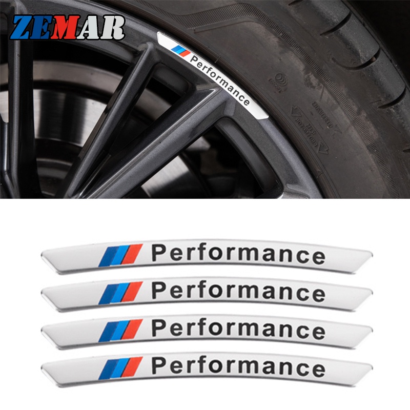 M Performance Wheels Rims Racing Car Stickers For BMW 3 Series E46 E30 ...