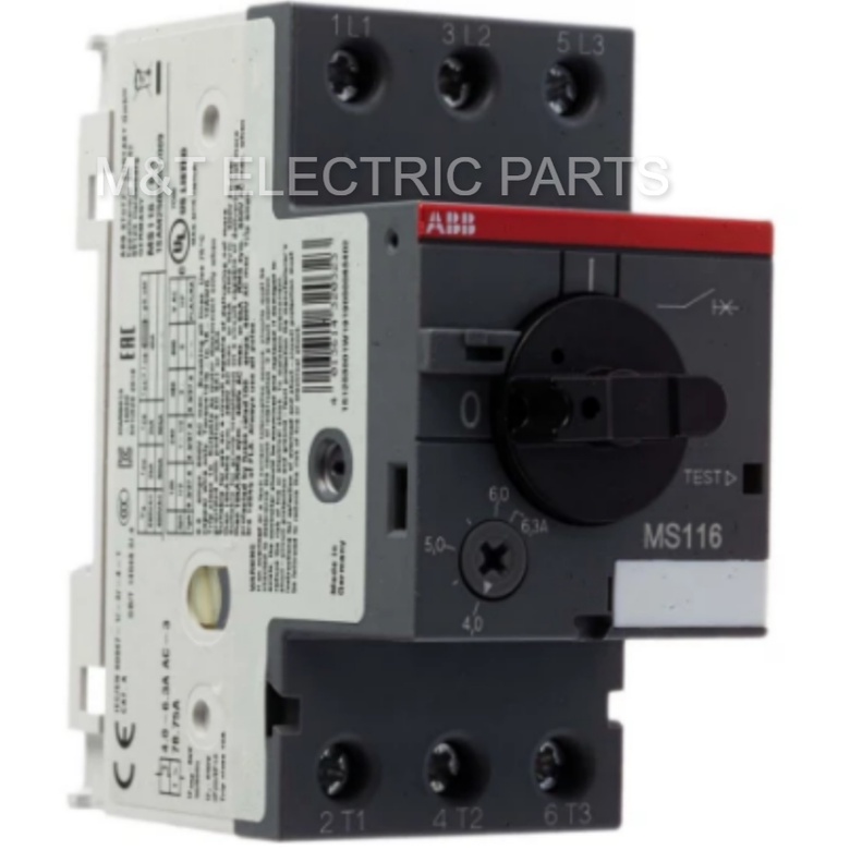 ABB 1SAM250000R1009 MS116-6.3 4-6.3A MANUAL MOTOR STARTER | Shopee Malaysia