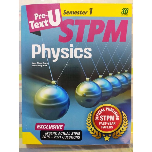 STPM Physics Sem 1 (Sasbadi) | Shopee Malaysia