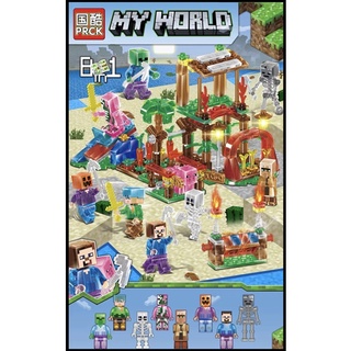 🌎MY WORLD 🌎 Minecraft crystal building blocks 8 in 1 Set 🔥8 Box🔥for ...