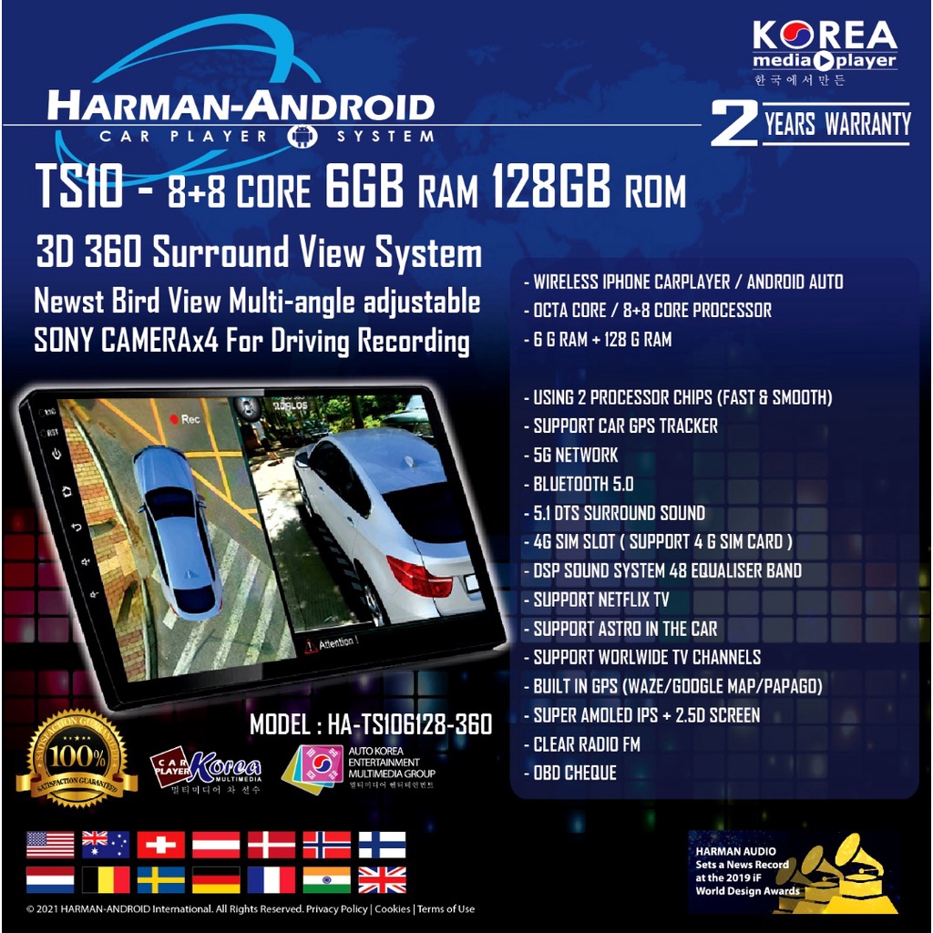 TS10 8 CORE ANDROID PLAYER WITH 360 CAMERA SYSTEM | Shopee Malaysia