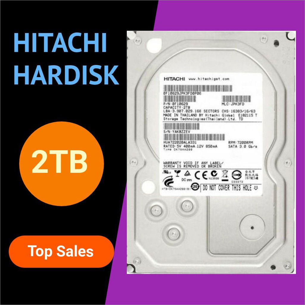 HITACHI HGST/VIVETRONIC 2TB/3TB Internal HDD Internal Hard Disk 3.5 ...