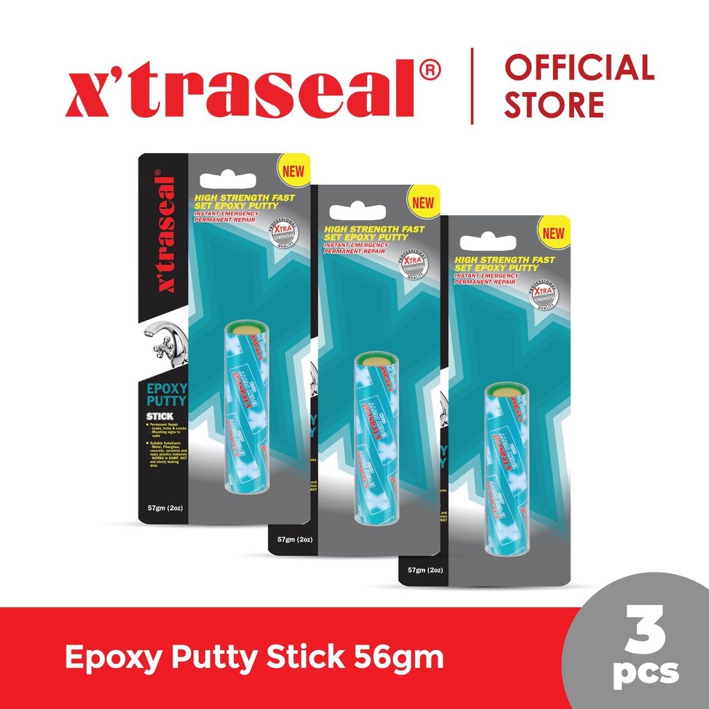 [BUY MORE SAVE MORE] X'traseal Epoxy Putty Stick (56g x 3pcs) | Shopee Malaysia