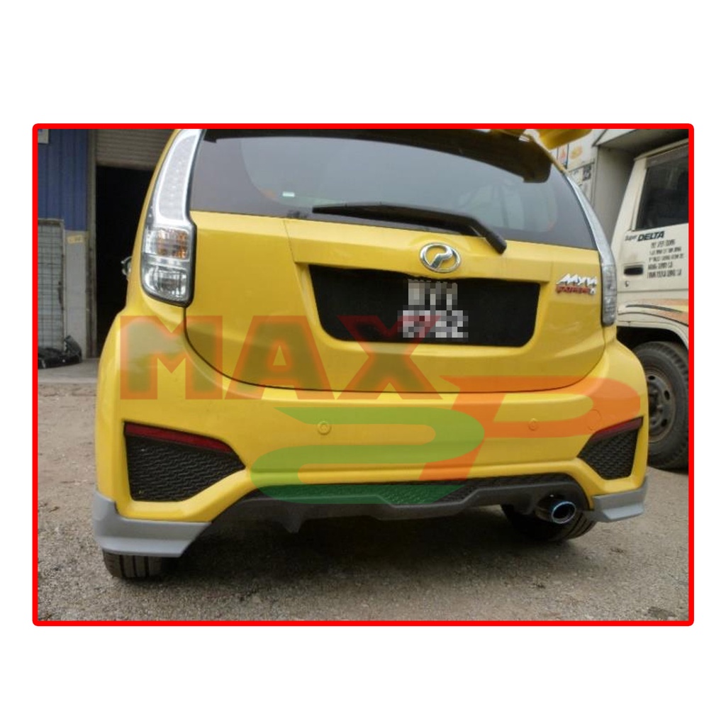 Perodua Myvi Icon SE (2015 Facelift) GU Style Rear Skirt Bumper Lower ...