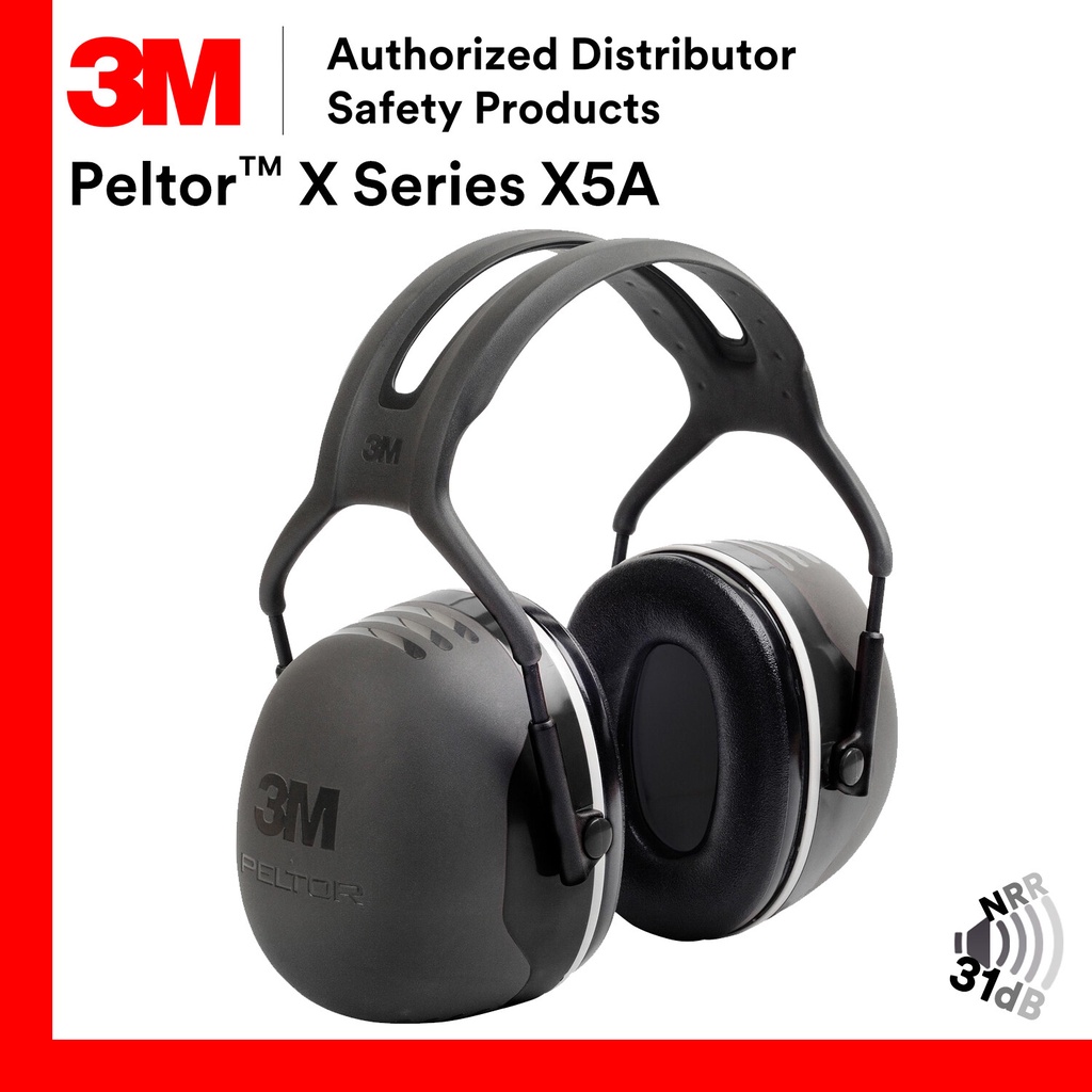3M X5A Peltor X5 Series Over-The-Head Safety Ear Muff/ DOSH SIRIM Approved Earmuff/ Highest SNR ...