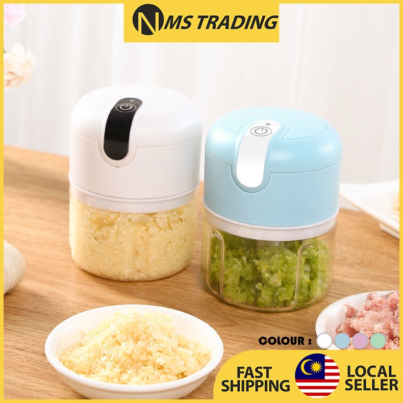 Electric Garlic Masher Automatic Garlic Blender Crusher Chopper ...