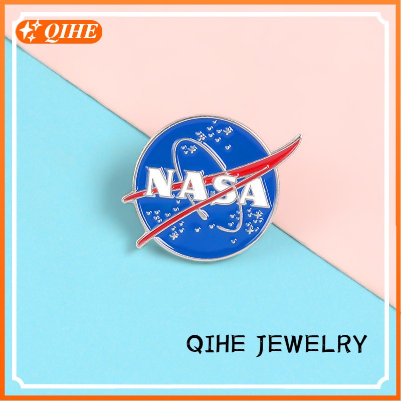NASA Enamel Pin Astronaut Space Lapel Pin for Jackets | Shopee Malaysia