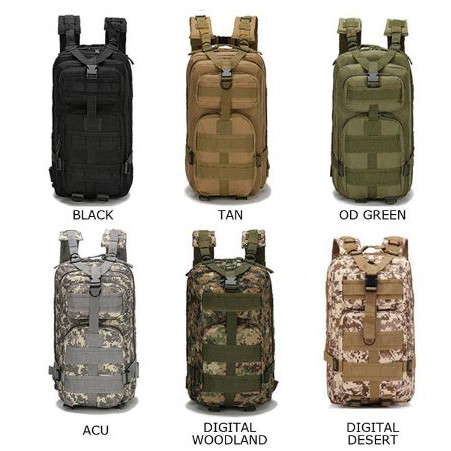 Bag askar Army Tactical Design Multipurpose Outdoor Backpack beg galas ...