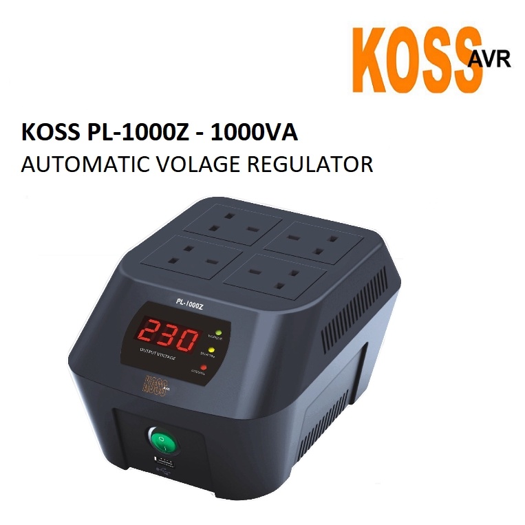 KOSS ACTIVA AVR Automatic Voltage Regulator (Stabilizer) - PL-800Z ...