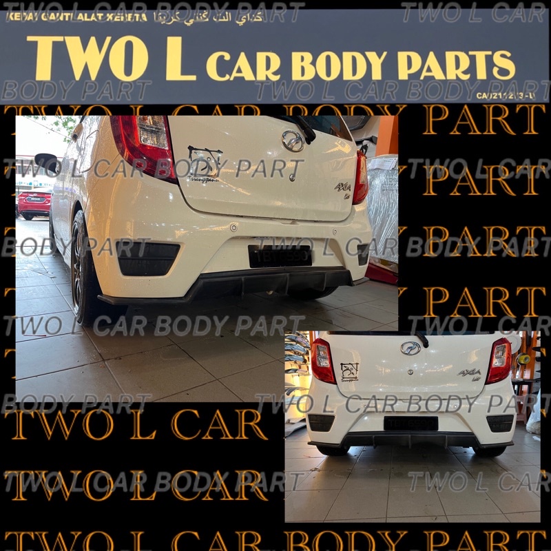 AXIA 2014 for model g rear bumper REAR DIFFUSER TAKERO | Shopee Malaysia