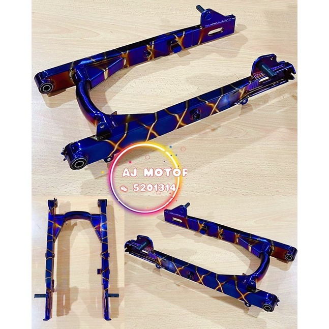 EX5 DREAM EX5 W100 WAVE100 SWING ARM TITANIUM CROSS GOLD LINE HONDA HP WAVE KINGDRAG KING-DRAG ...