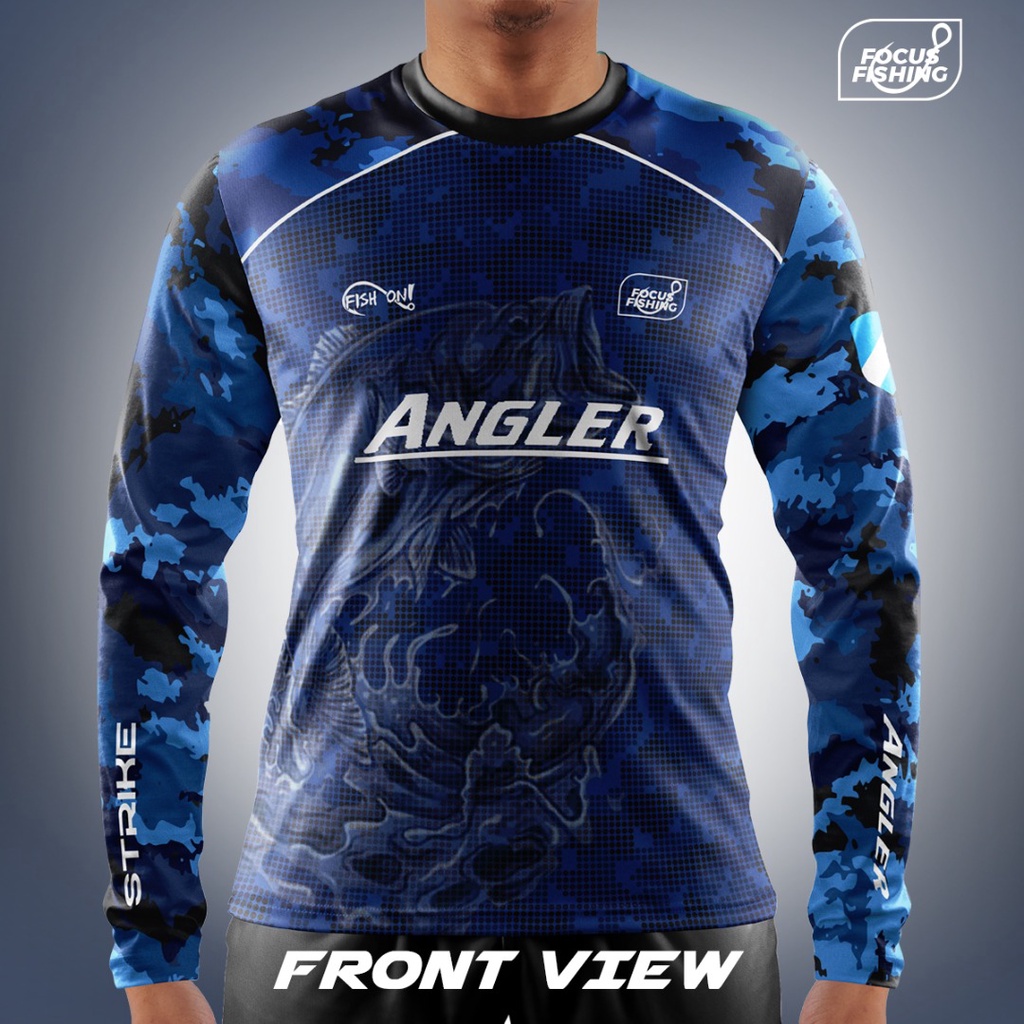 Angler strike biru baju pancing | Shopee Malaysia