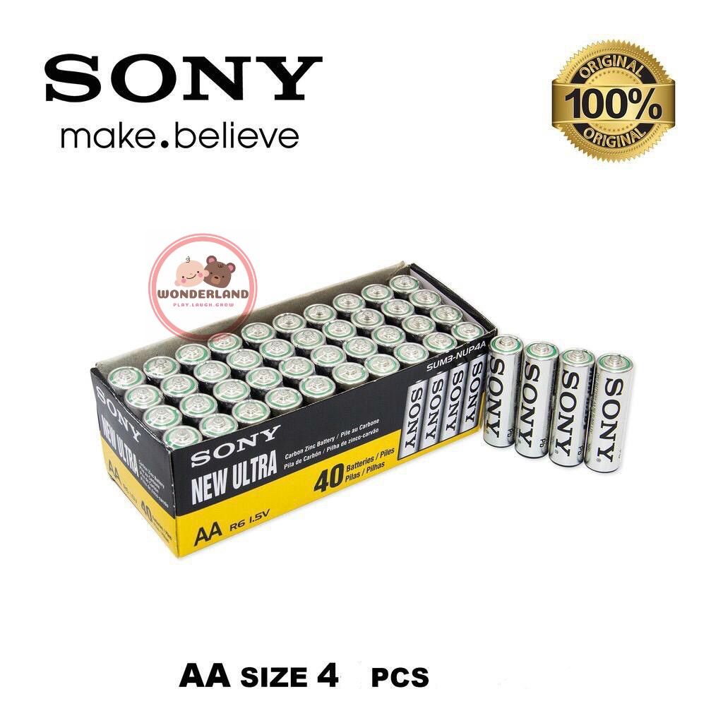 Original Sony New Ultra AA Battery (4 in 1 pcs) | Shopee Malaysia
