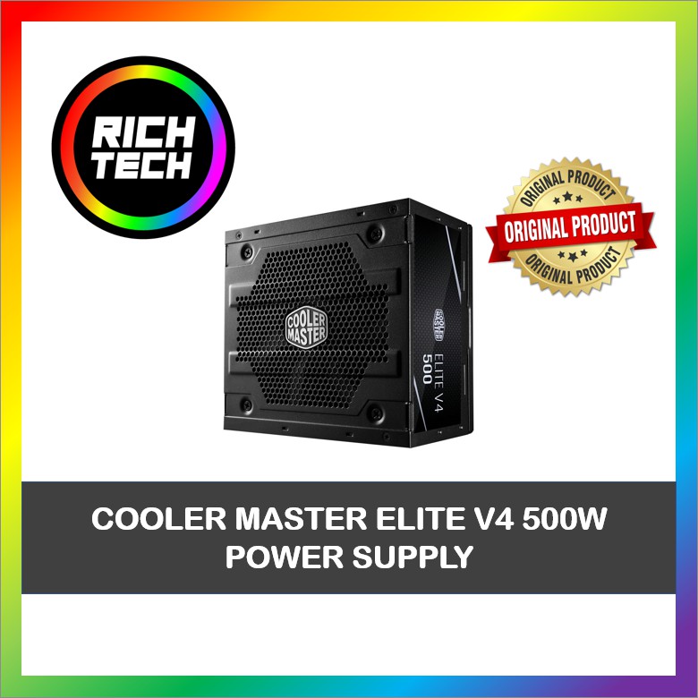 COOLER MASTER ELITE V4 500W POWER SUPPLY | Shopee Malaysia