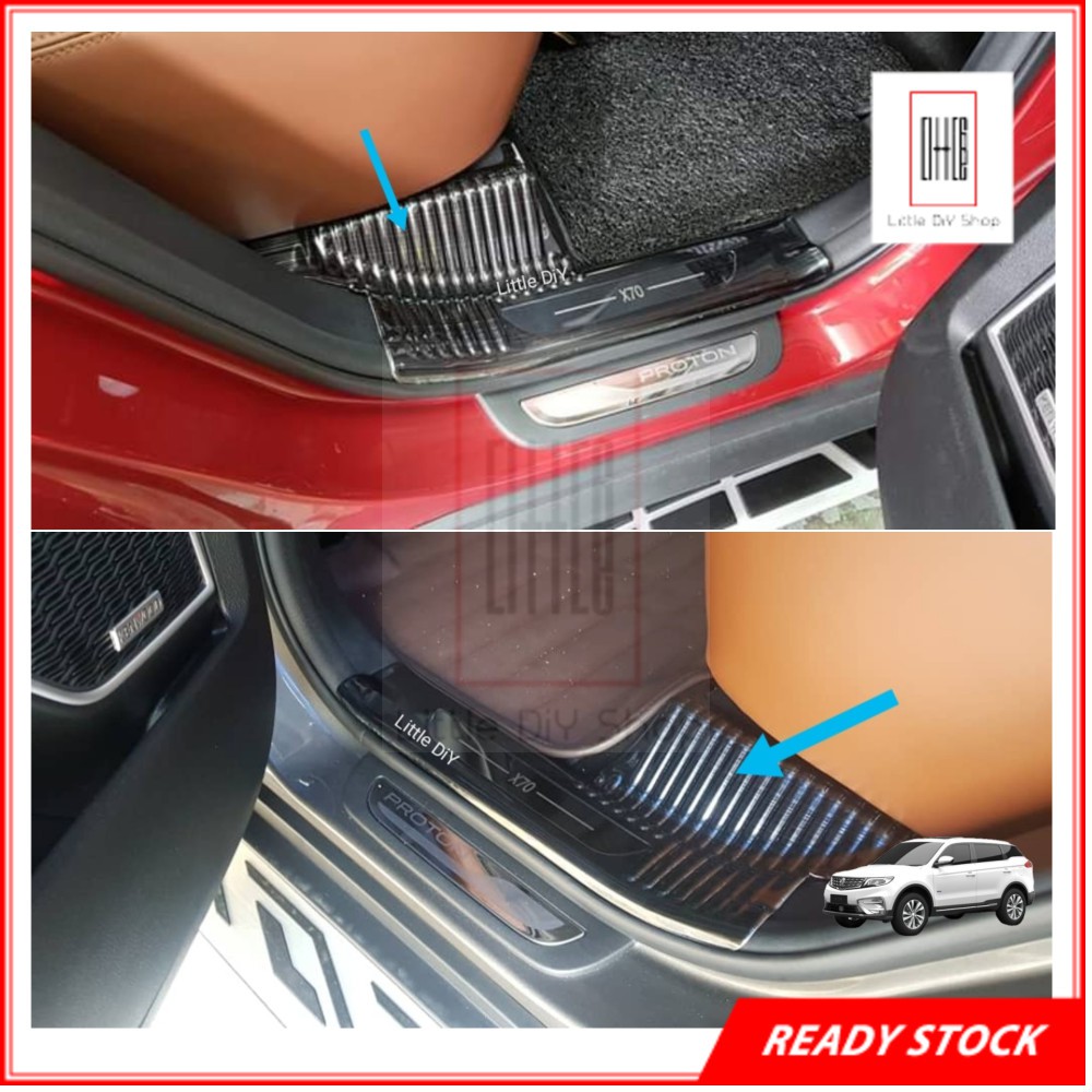 Proton X70 X 70 Door Sill Step Grey Stainless Steel | Shopee Malaysia