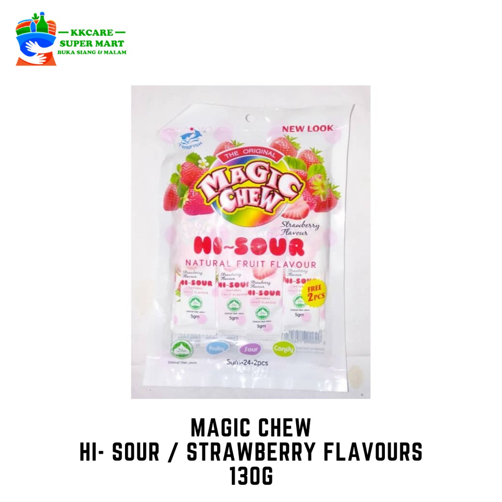 Magic Chew - HI- SOUR / Strawberry Flavours 130g | Shopee Malaysia