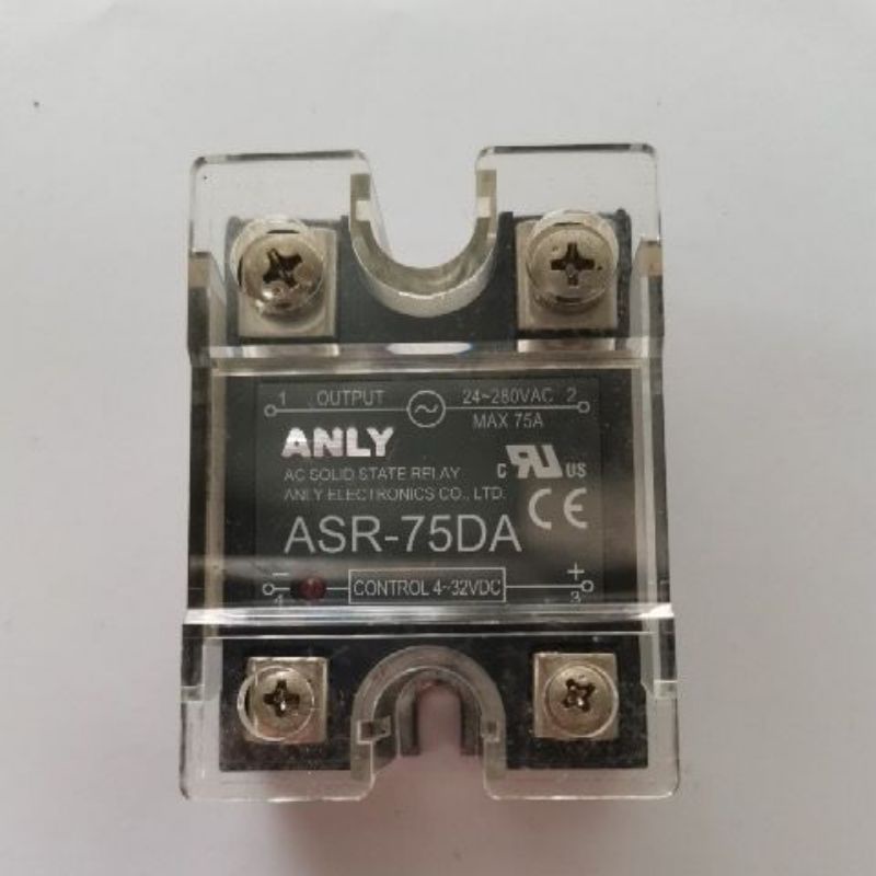 ANLY SOLID STATE RELAY SSR ASR-15DA, ASR-25DA, ASR-50DA, ASR-75DA, ASR-100DA, ASR-25DAH, ASR ...