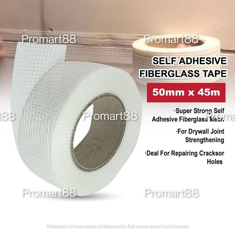 Self Adhesive Fiberglass Mesh Tape 50mm Drywall Joint Tape 2" Strong ...