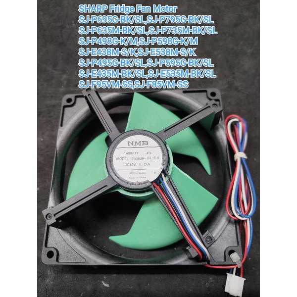 SHARP Fridge Fan Motor SJ-P695G-BK/SL,SJ-P795G-BK/SL,SJ-P635M-BK/SL,SJ ...