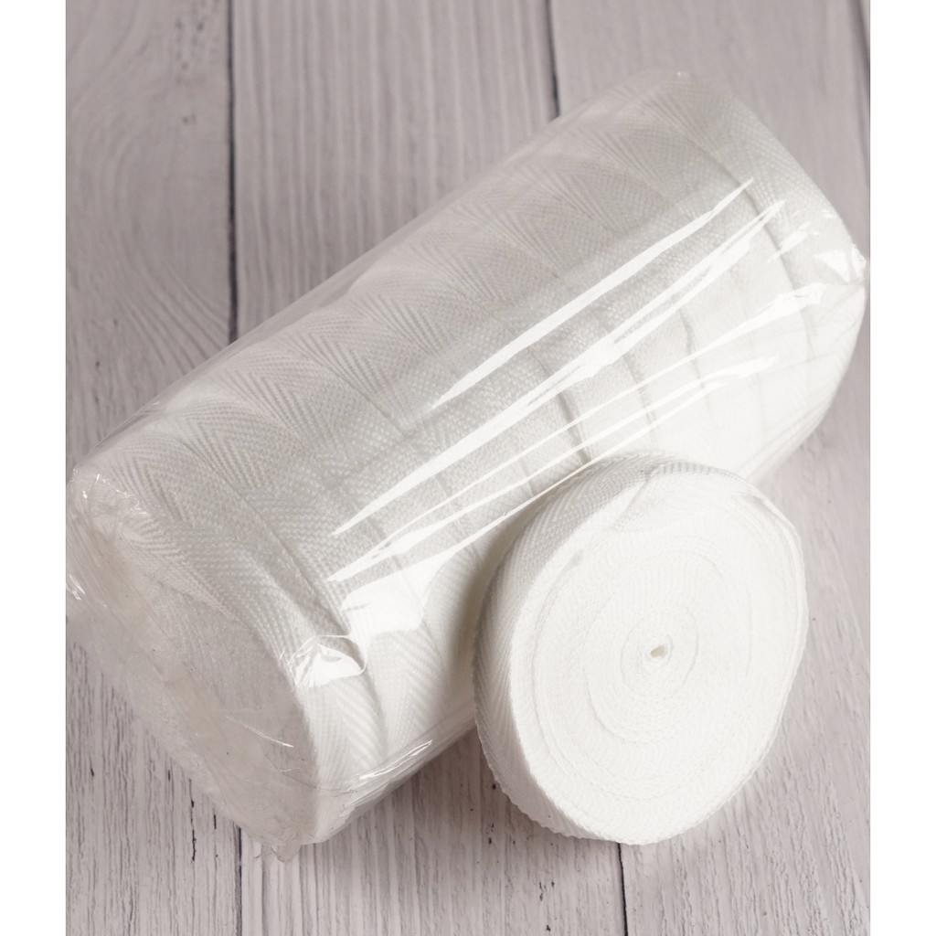 (1 Roll) Multi Purpose Cotton Tape / Tali Barut Putih in 10mm, 13mm ...