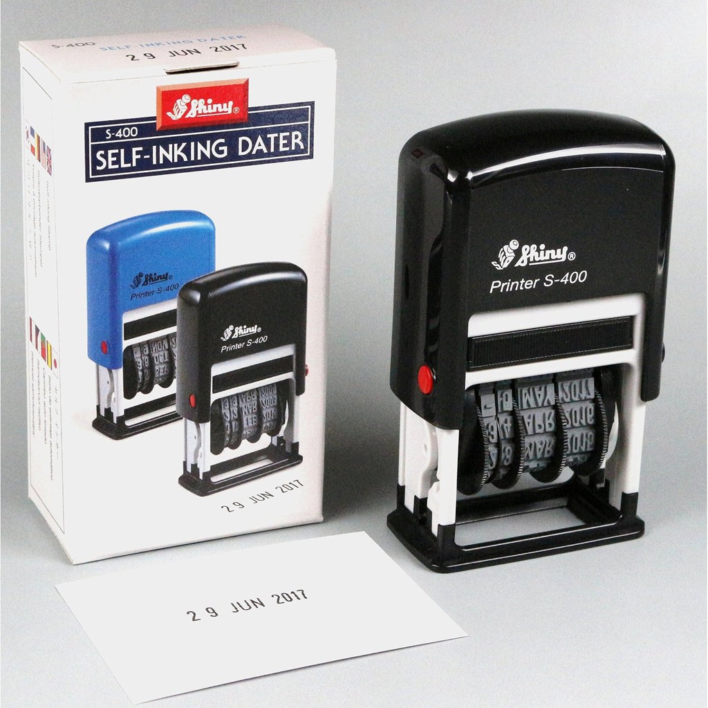 Shiny Date Stamp S-400 4MM Self-Inking Dater Stamp / Date Stamp 4MM ... Shiny Date Stamp S-400 4MM Self-Inking Dater Stamp / Date Stamp 4MM ...
