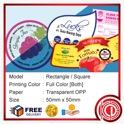 [KODE] Window Sticker Label Sticker Nama Thank You Sticker Cute Barcode ...