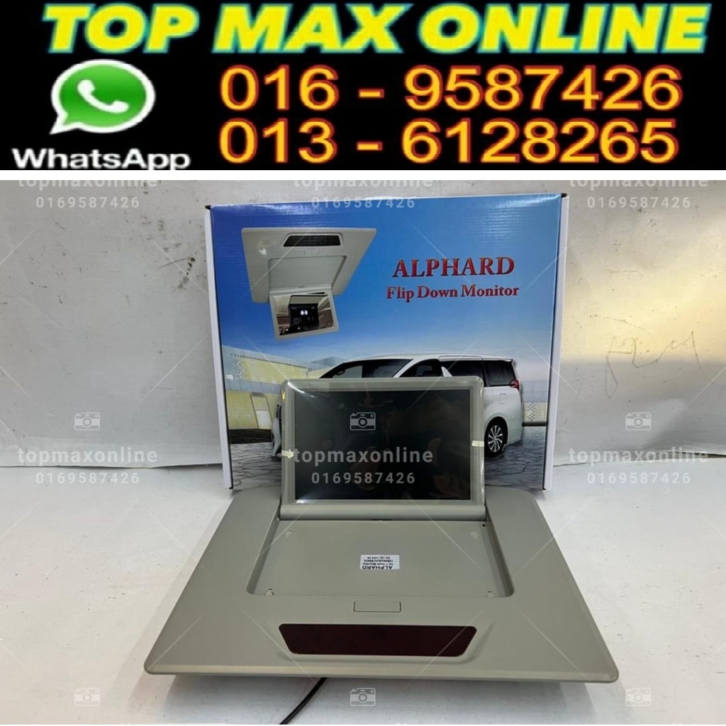 TOYOTA ALPHARD/VELLFIRE 2015-2021 ANH30 12 INCH OEM ROOF MONITOR ...