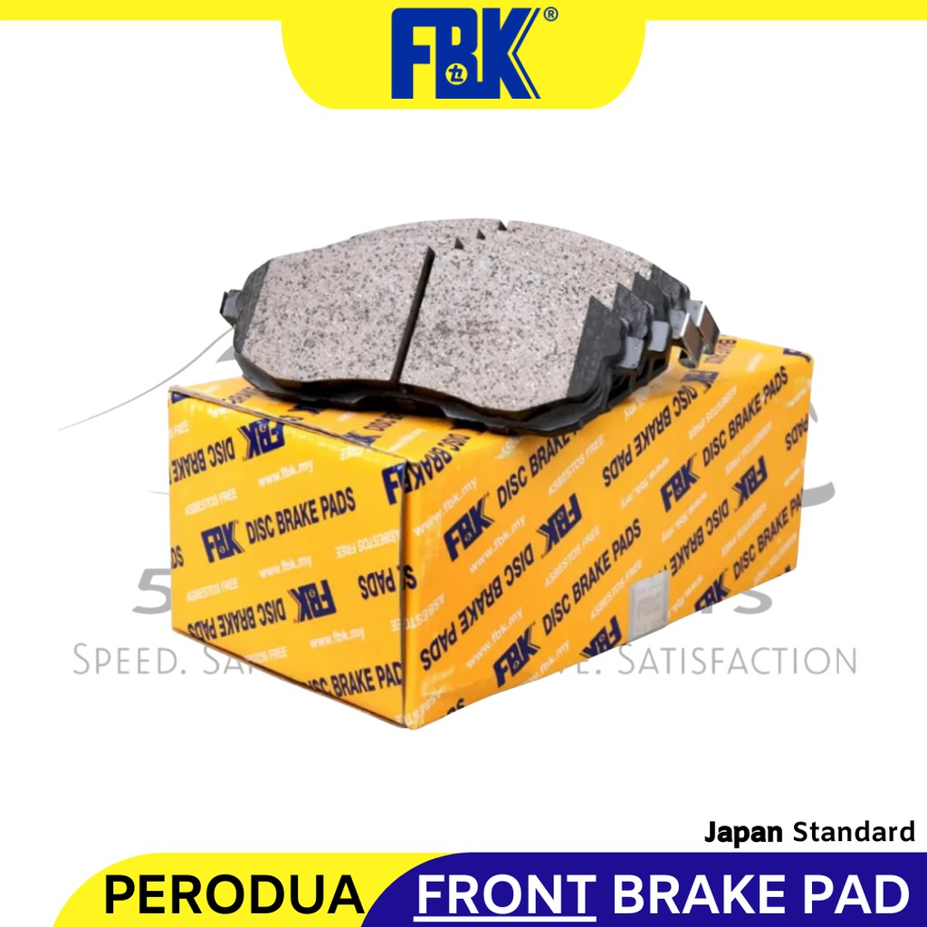 FBK Perodua Kelisa, Kenari Front/Depan Disc Pad Set With Brake Shim (FD0034) (1SET =4PCS ...