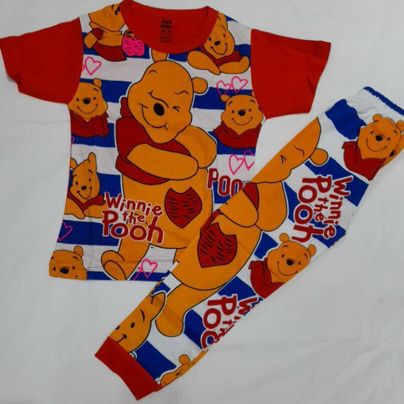 SET PYJAMAS BAJU ( WINNIE THE POOH ) BAJU TIDUR 100% COTTON (RM8.90 ...