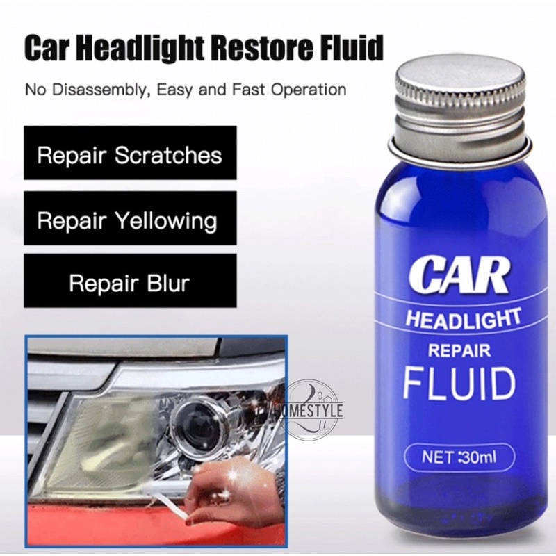 10/30/50ml Car Headlight Maintenance Repair Fluid Clean Fluid Polishing ...