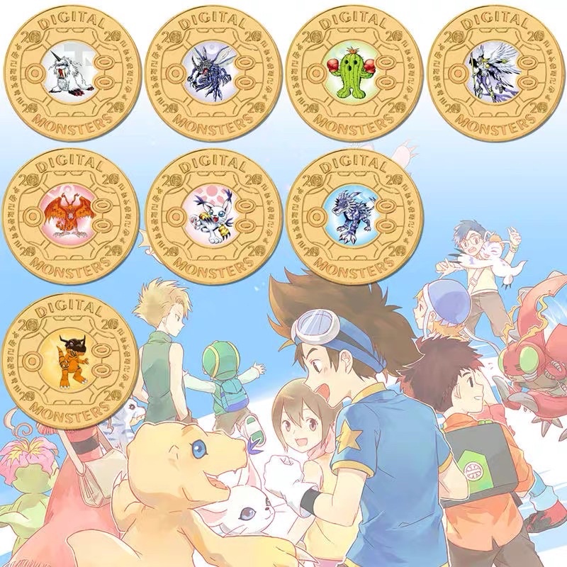 🔥READY STOCK🔥DIGIMON. ATTACK ON TITAN. BLEACH. FATE GOLD COIN💖‼️数码宝贝 ...