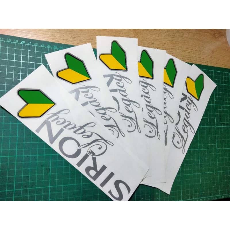 🔰 Sticker Kereta🔰 SIRION Legacy + Logo JDM 🔰 Sticker untuk Cermin ...