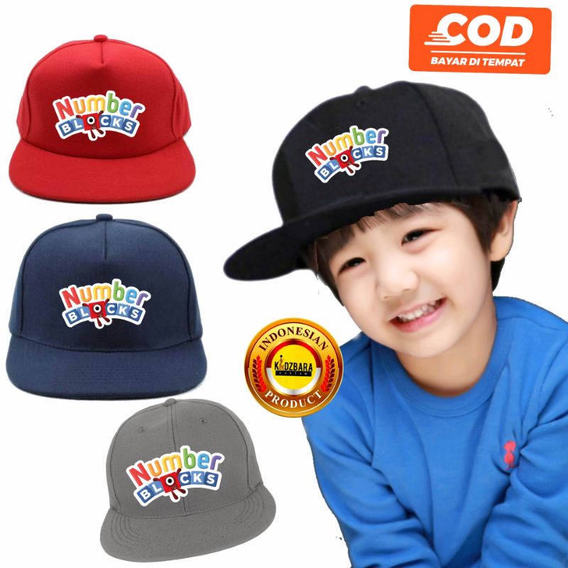 Children's SNAPBACK NUMBERBLOCKS HAT | Shopee Malaysia