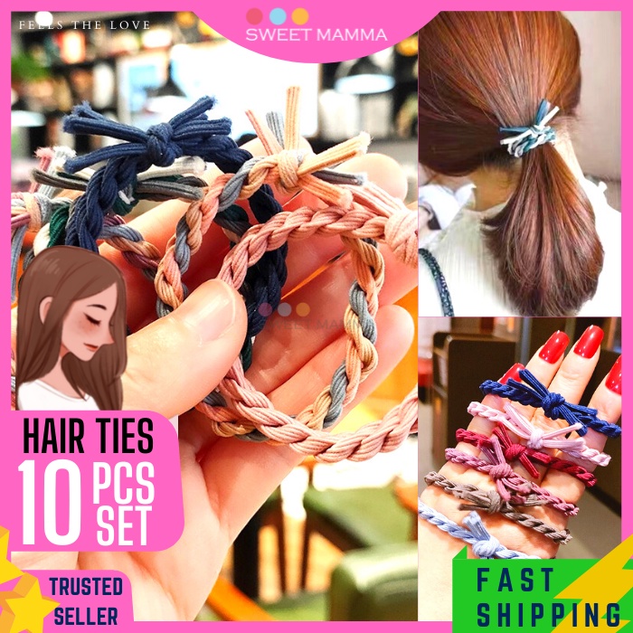 Sweet Mamma 10PCS Twist Braid Hair Tie Rubber Band Accessories ...