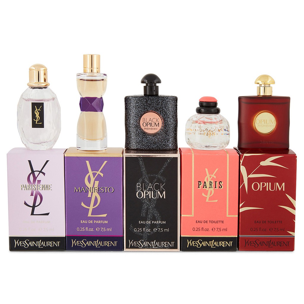 YSL Perfume Collection 5 Piece Gift Set for Women Each 7.5 ml | Shopee ...