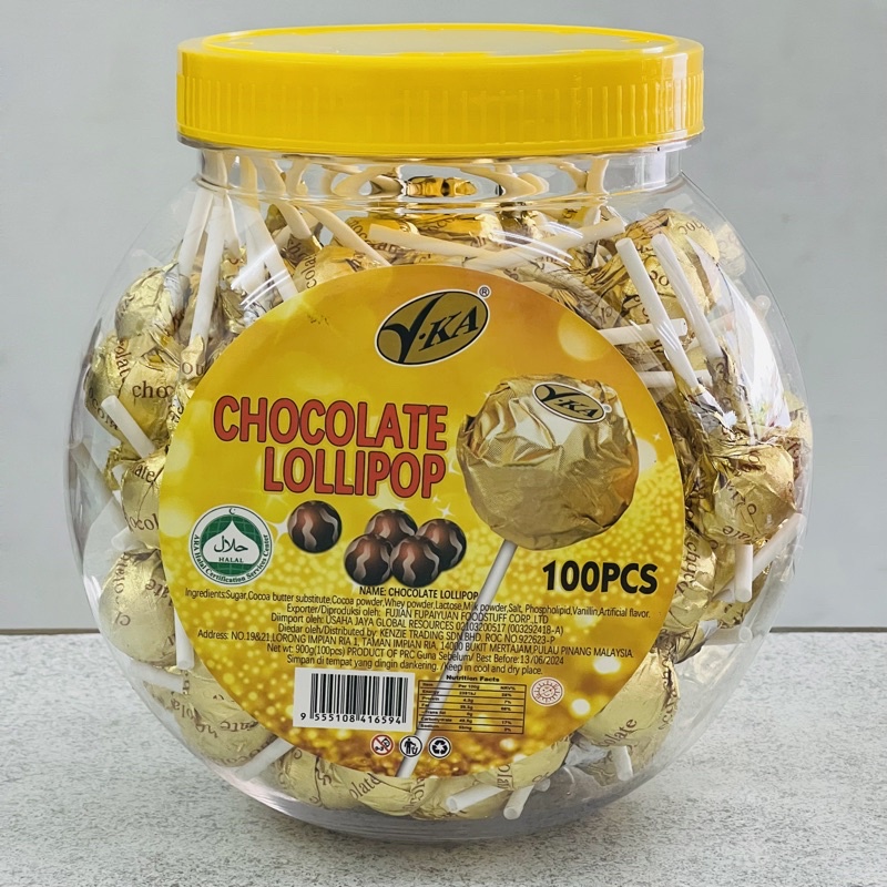 (9g x 100’s) Ali Baba Chocolate Lollipop Gula-Gula Sweets Candy Coklat ...
