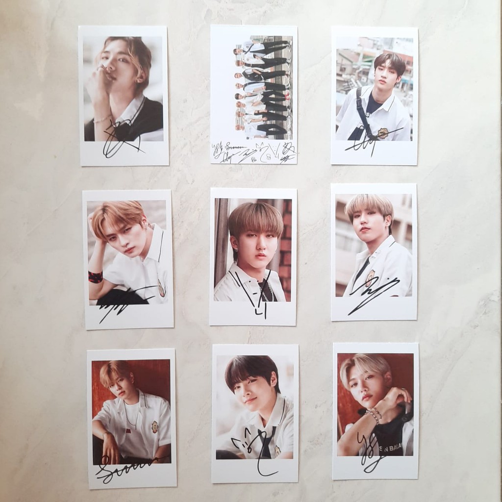[Package Of 8 Photos] STRAY KIDS Photocard With STRAYKIDS Signature ...