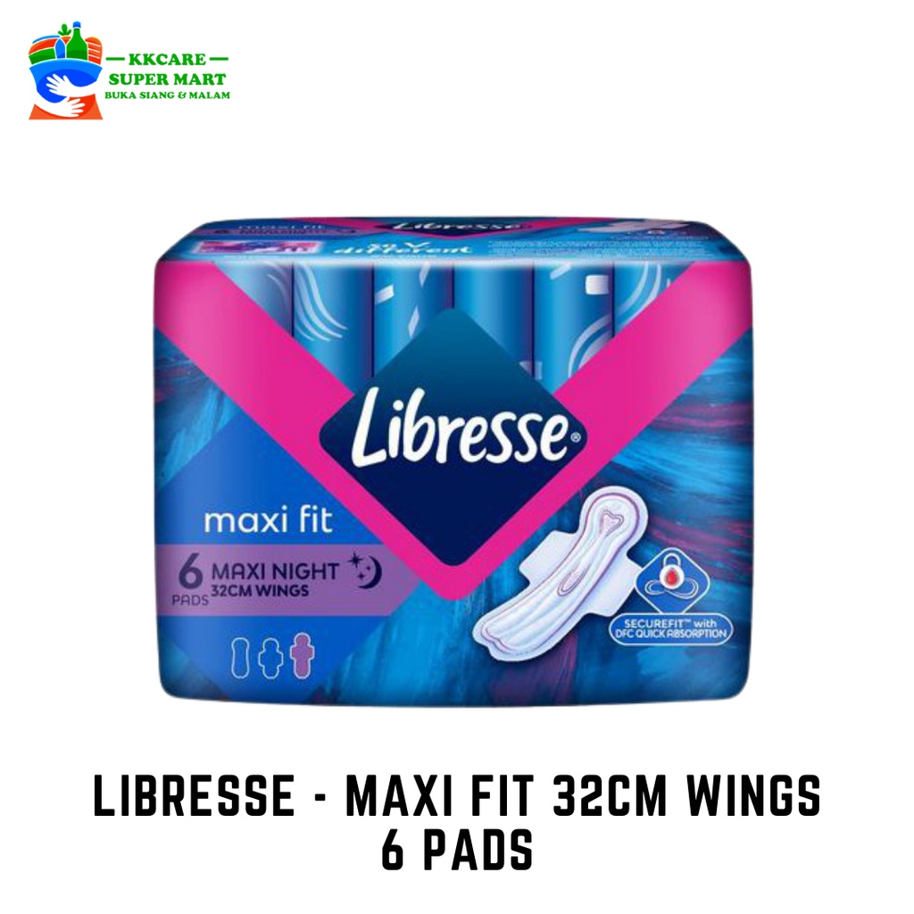 Libresse - maxi fit 32CM Wings ( 6 Pads ) | Shopee Malaysia
