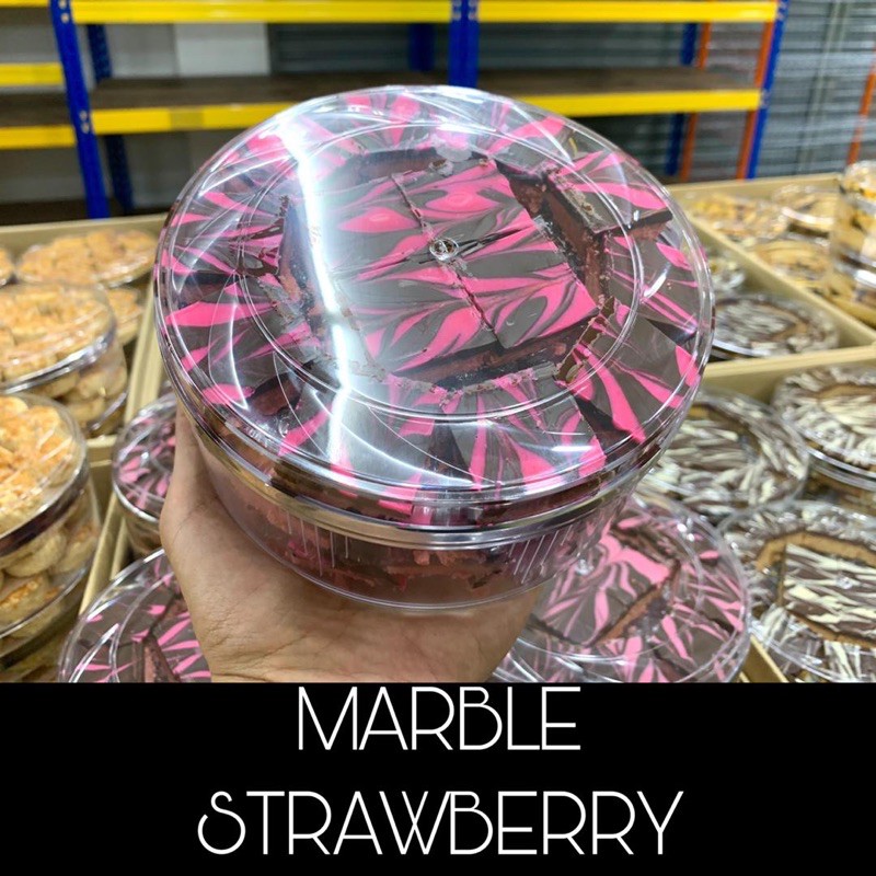 😋 Kuih Raya Viral 2021 - (+-50pcs Marble Shortbread Strawberry ...