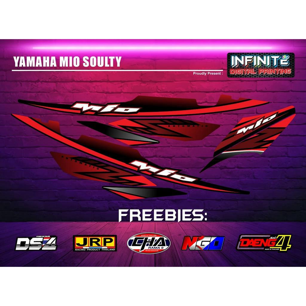 YAMAHA MIO SOULTY Decals ( with freebies ) High quality | Shopee Malaysia