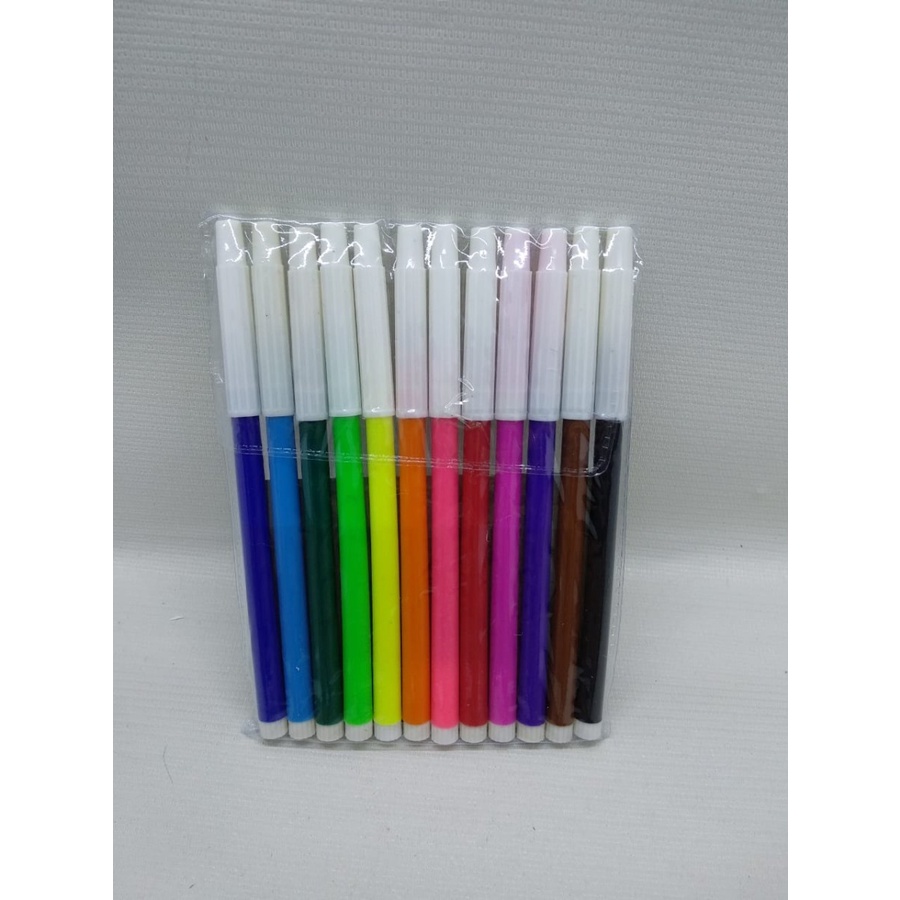 1 Set of 12 Color Markers / Small Markers Contains 12 Colors | Shopee ...