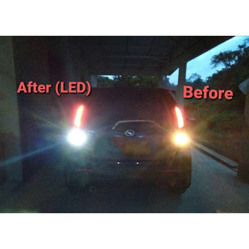 2 Unit Reverse Led Bulb Myvi Alza Axia Bezza Viva Kelisa Jazz City Saga ...