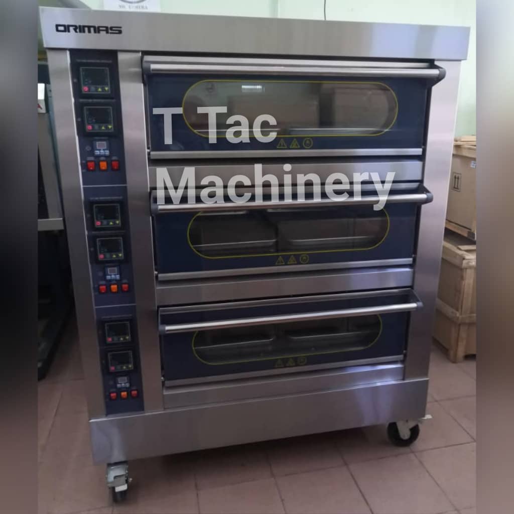ORIMAS FULLY ELECTRIC OVEN 3 DECK 6 TRAYS GU-6M INDUSTRIAL STAINLESS ...