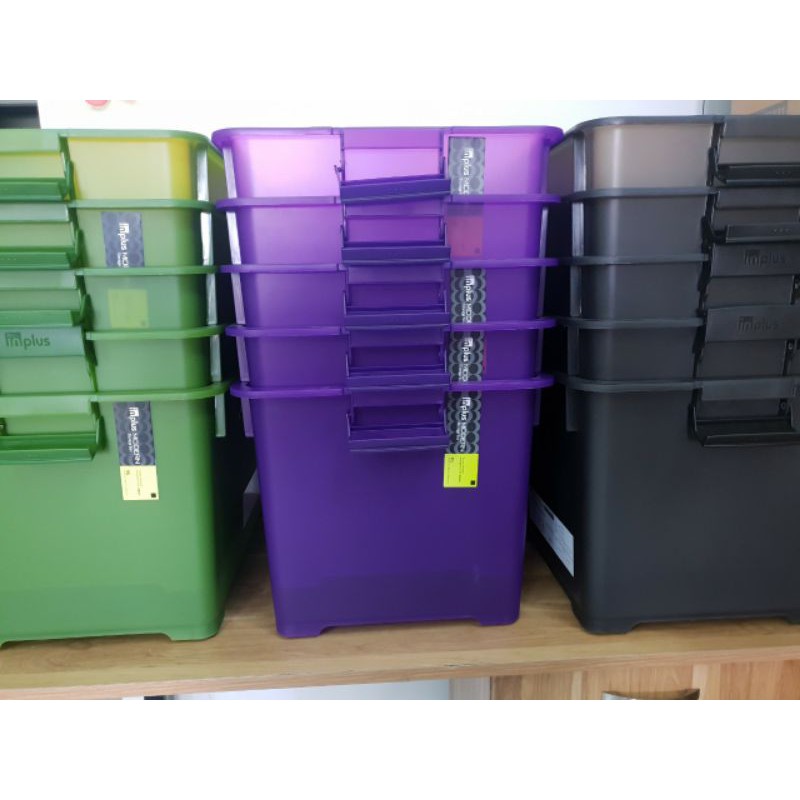 Lock&lock Inplus plastic storage bin 50L + 15L | Shopee Malaysia