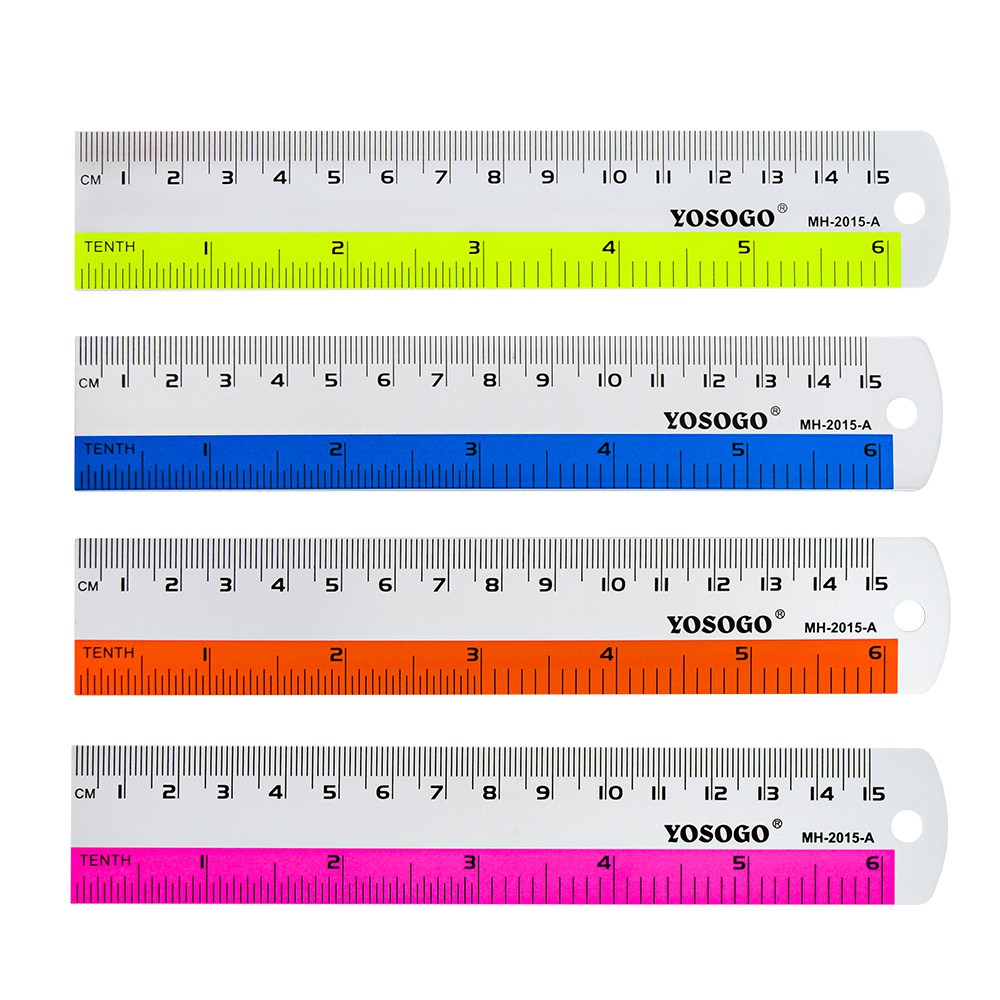 YOSOGO 20 SERIES ALUMINIUM RULER 15CM/ 20CM/ 30CM | Shopee Malaysia