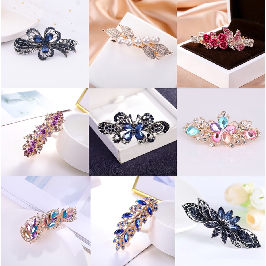 🇲🇾💖Diamond Sepit Rambut Klip Rambut Mutiara hair Clip pin rambut Getah ...