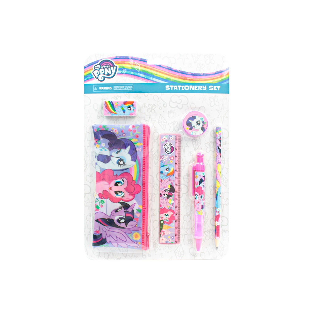 My Little Pony 6 in 1 Stationary Set - Purple Colour For School & Kids ...